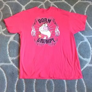 Disney | Shirts | Red Mens Disney Born Grumpy Shirt | Poshmark